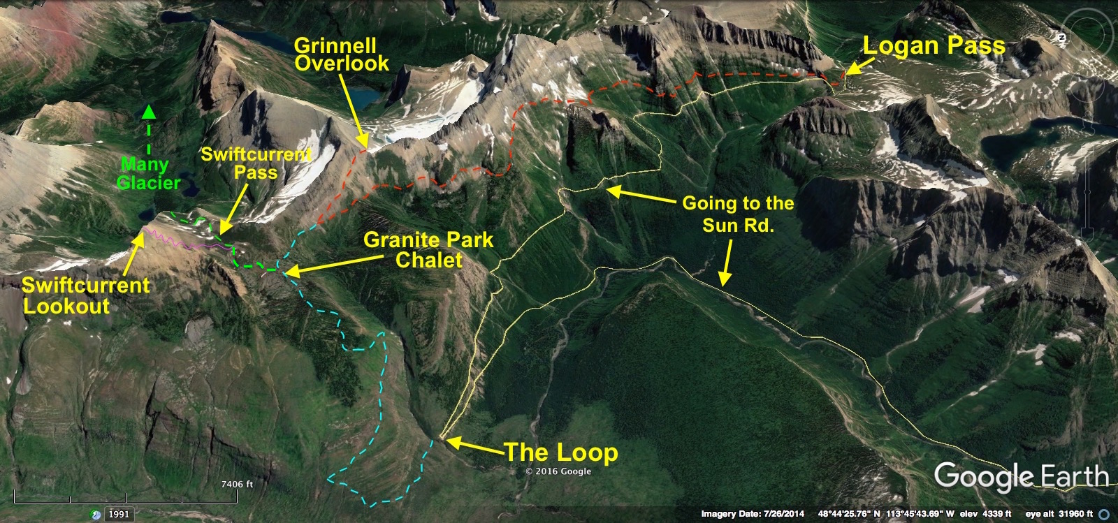The Highline: Best Trail in Glacier Park – Big Sky Walker